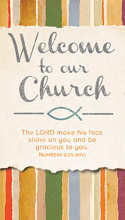 Welcome To Our Church Pew Card - Pack of 50