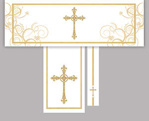 Easter Cross 3-Piece Parament Set | Cokesbury